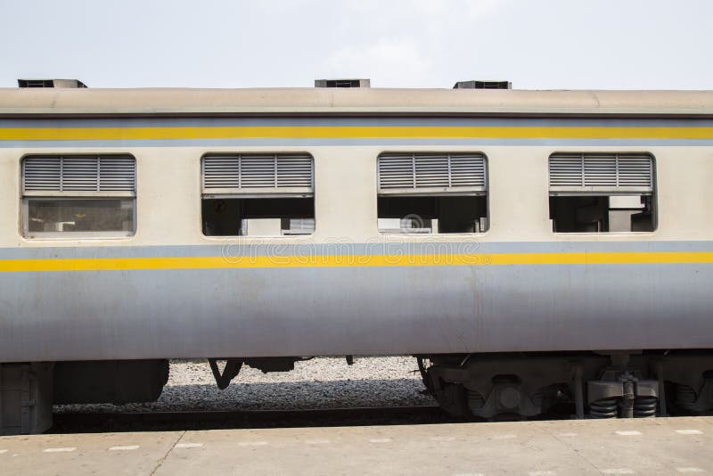 The side of the train. stock image. Image of journey - 68675525