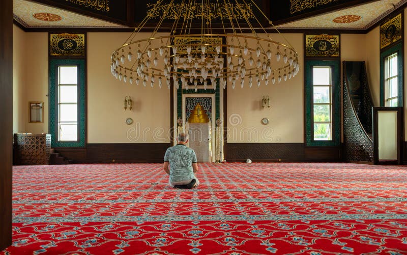 Interior of the Mosque . Editorial Usage Editorial Photo - Image of ...