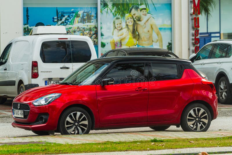 Side Turkey January 21 2023 Red Suzuki Swift Editorial Stock Image Image Of Transporter