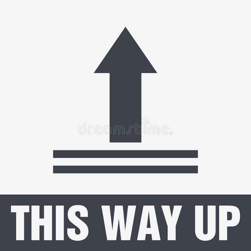 This Side Up Icon. this Way Up Sign Stock Vector - Illustration of ...