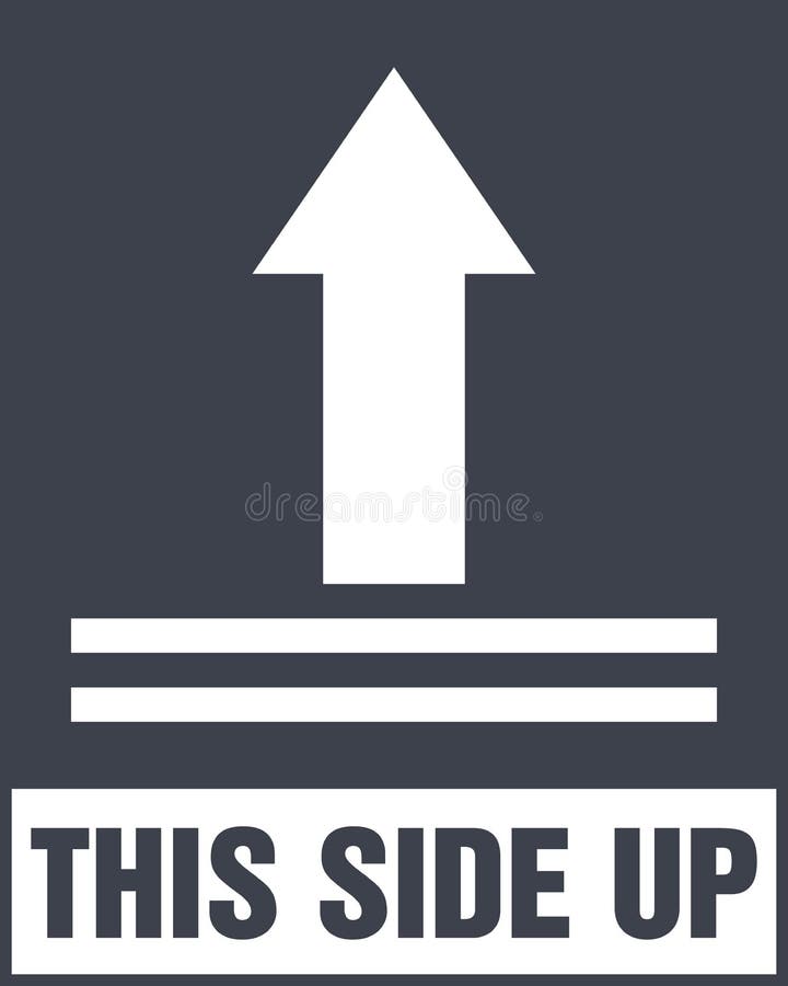 This Side Up Icon. this Way Up Sign. Packaging Symbol Stock Vector ...