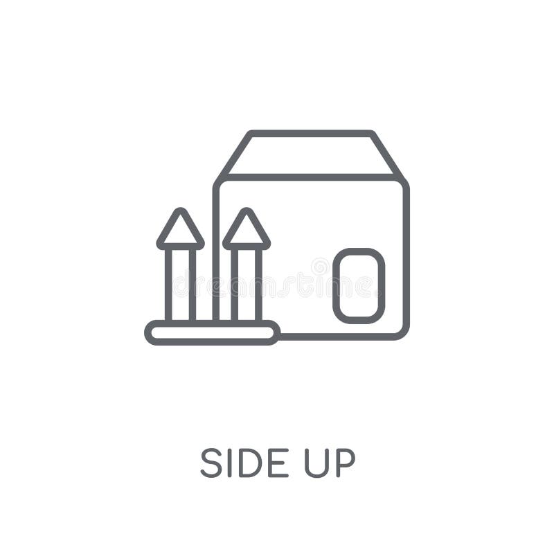 Side Up Linear Icon. Modern Outline Side Up Logo Concept on Whit Stock ...