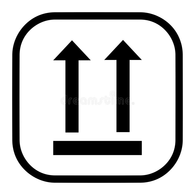 This Side Up Icon. This Way Up Sign. Packaging Symbol Stock Vector ...