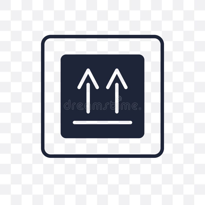 Side Up Transparent Icon. Side Up Symbol Design from Delivery an Stock ...