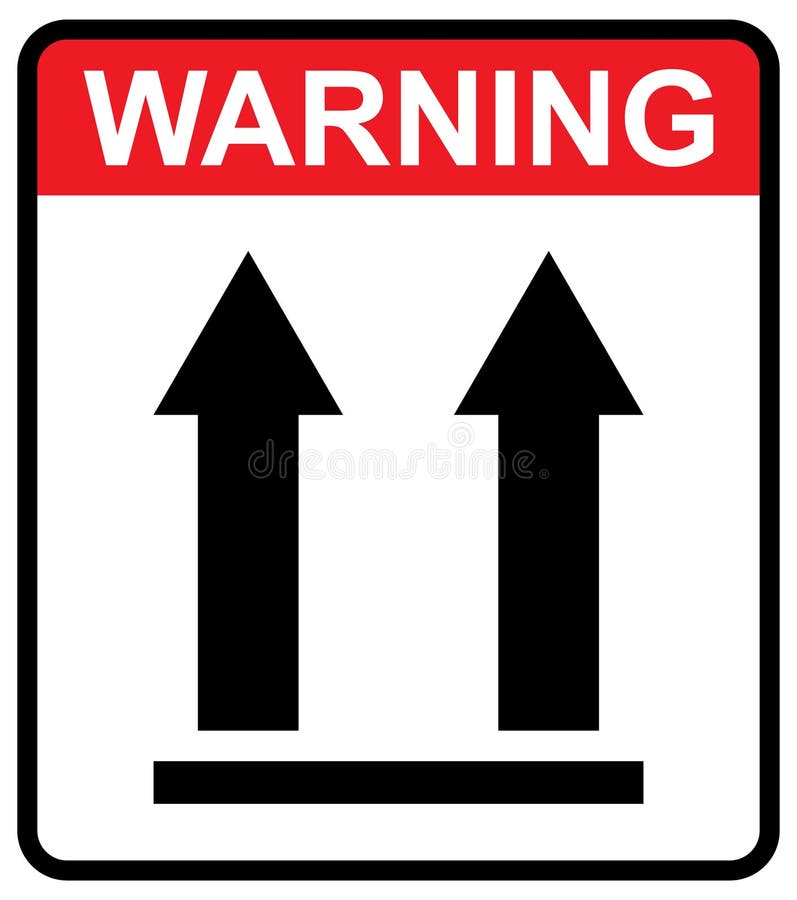 This Side Up Flat Icon Isolated on White Background. Package Symbol ...