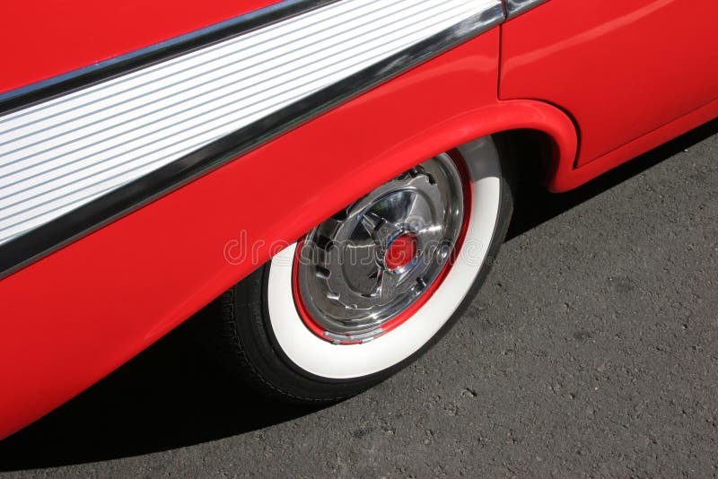 Side view of a 57 Chevy stock image. Image of tail, chrome - 887753