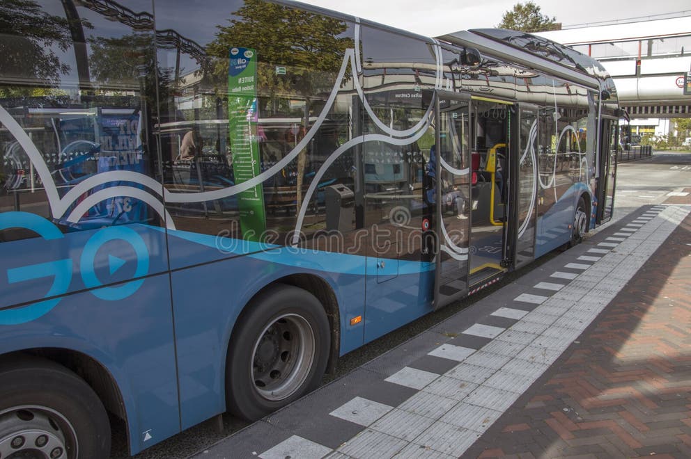 Side View of an Allgo Bus at Almere the Netherlands 2018 Editorial ...