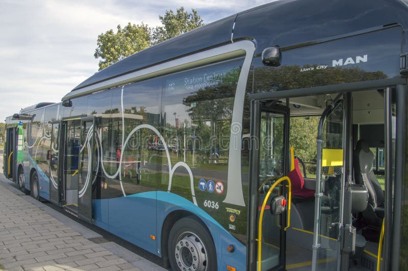 Side View of an Allgo Bus at Almere the Netherlands 2018 Editorial ...