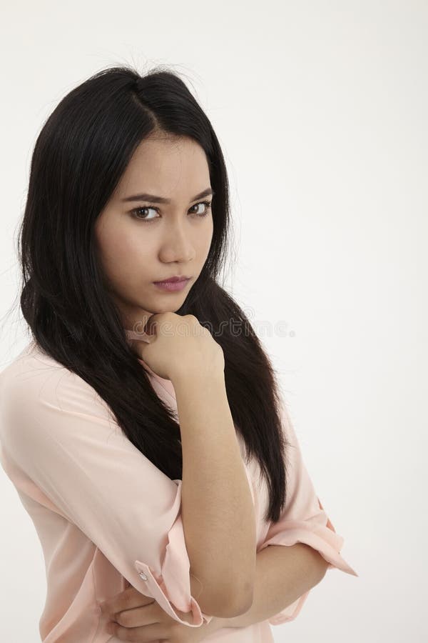 Angry woman stock photo. Image of frustrated, concept - 105794040