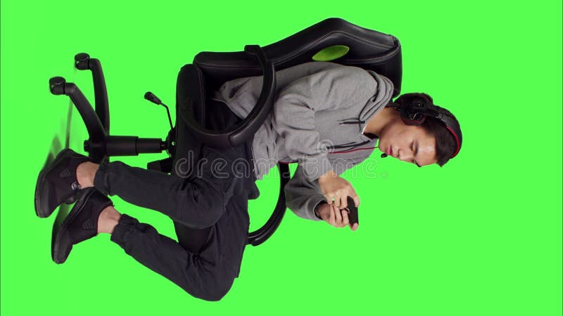 Side View Of Asian Person Playing Mobile Games Stock Video Video Of Smartphone Model 298612299 4411
