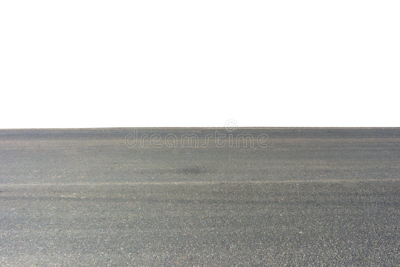 Side View of Asphalt Road Isolated on White Stock Image - Image of grey ...
