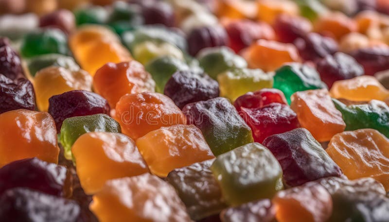 Side View Assorted Traditional Gelatin Sweets or Delight Stock ...