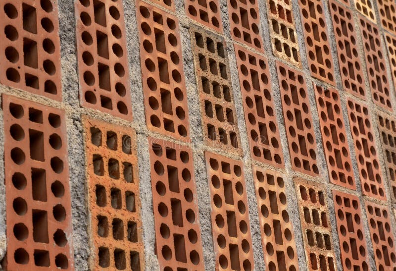 Side View of Beautiful Brick Wall Stock Image - Image of building ...