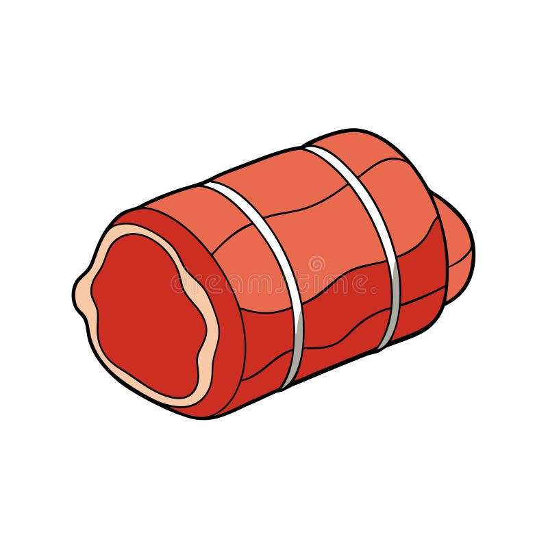 A Side View of Beef Filet Mignon, Wrapped in Bacon and Seasoned with ...