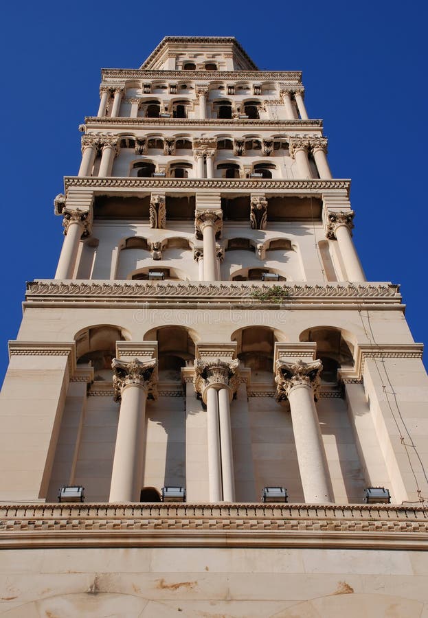 Side view of bell tower stock image. Image of street, palace - 3406153