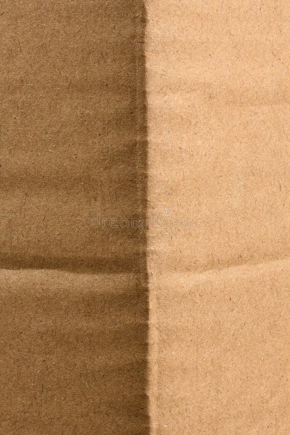 Side View of a Bend in Cardboard for Boxes. High Resolution Photo Stock ...