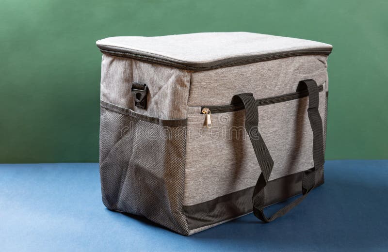 Side View Big Grey Lunch Pack Carrier Stock Image - Image of studio ...