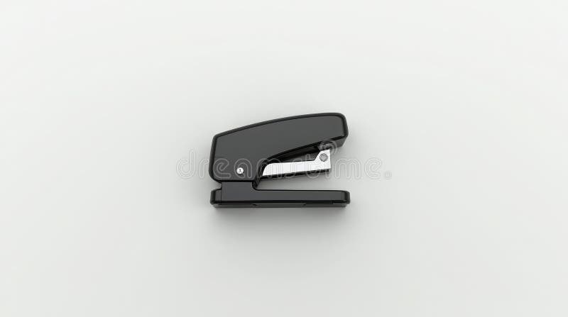 Side View of a Black Stapler on a Light Background Stock Photo - Image ...