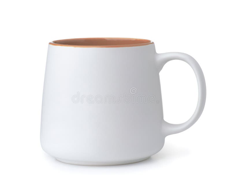 Side View of Blank White Coffee Mug Stock Photo - Image of cafe ...