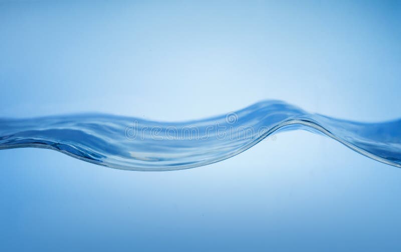 Side View of Blue Water Waves Stock Image - Image of liquid, abstract ...
