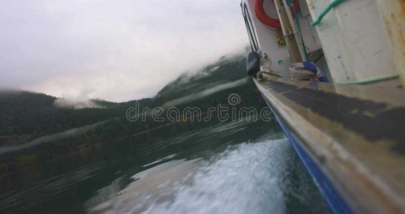 Side View of Boat Creating Waves on Sea Stock Footage - Video of motion ...