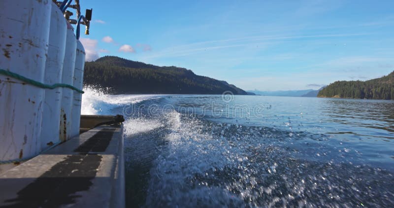 Side View of Boat Creating Waves on Sea Stock Video - Video of speed ...