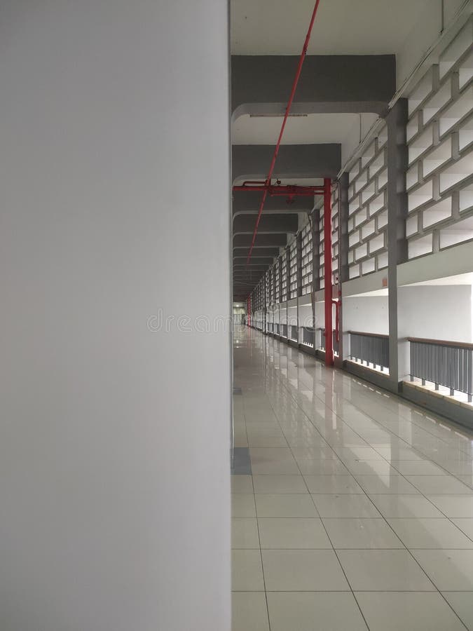 Side view of a building stock image. Image of hall, floor - 262582497