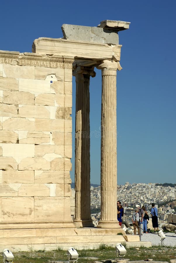Building in the Acropolis of Athens Editorial Photo - Image of columns ...