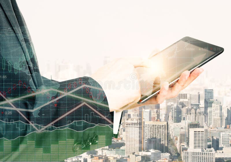 Technology and Trade Concept Stock Image - Image of city, abstract ...