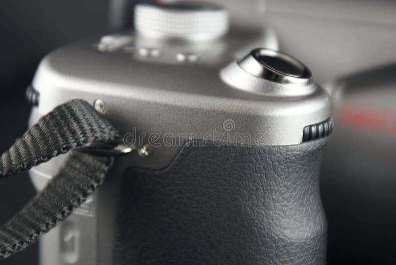 Side view of camera stock photo. Image of zoom, silver - 8463038