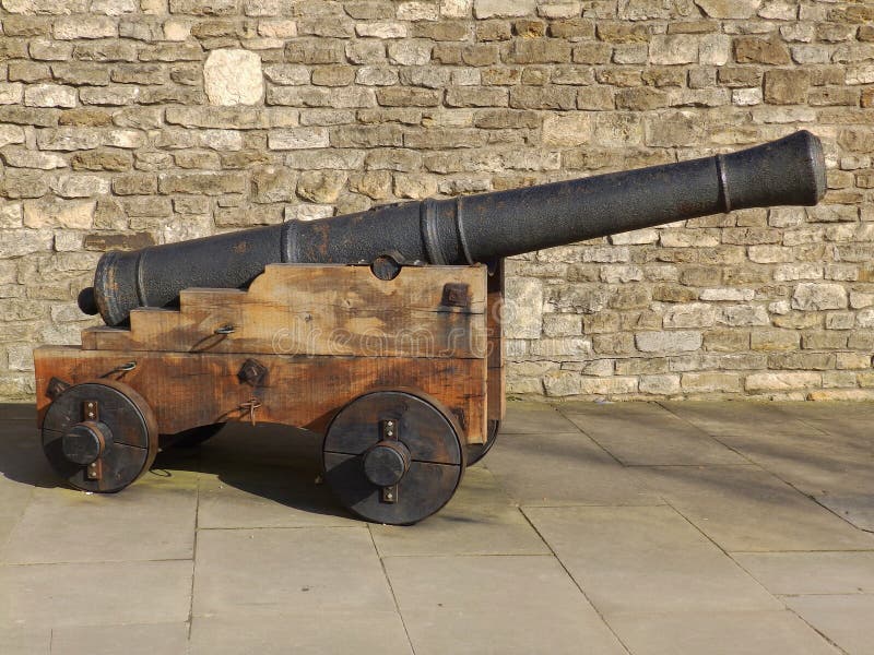Side View of a cannon stock photo. Image of antique, english - 38517062