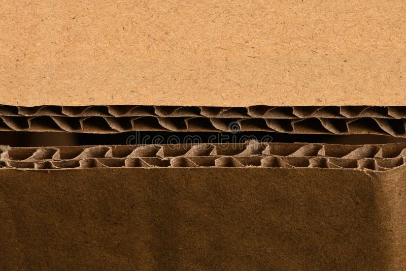 Side View of Cardboard for Boxes Stock Photo - Image of closeup ...