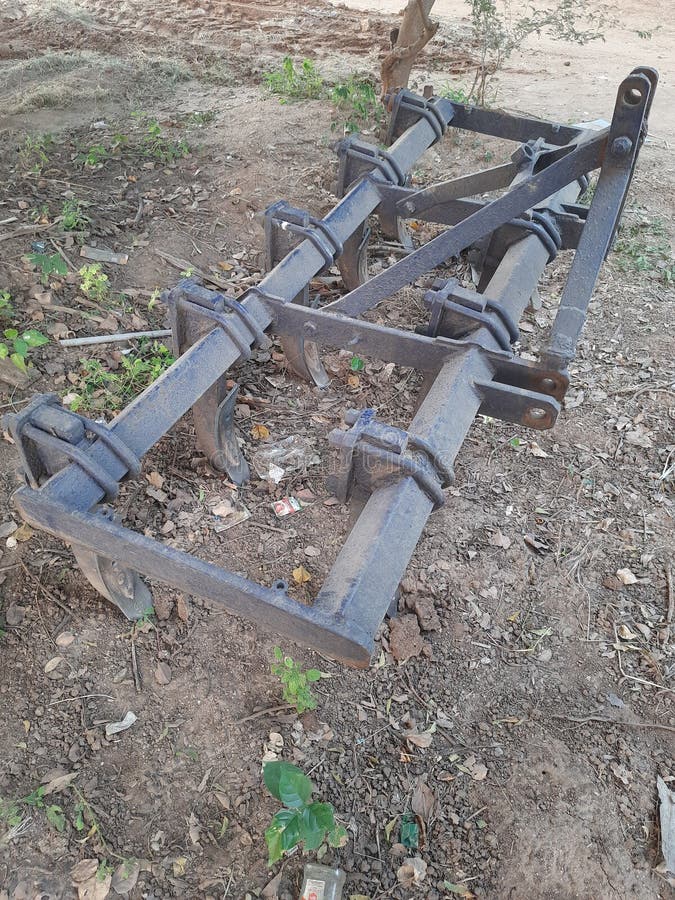 Side View of a Cast Iron Plough Stock Photo - Image of view, iron ...