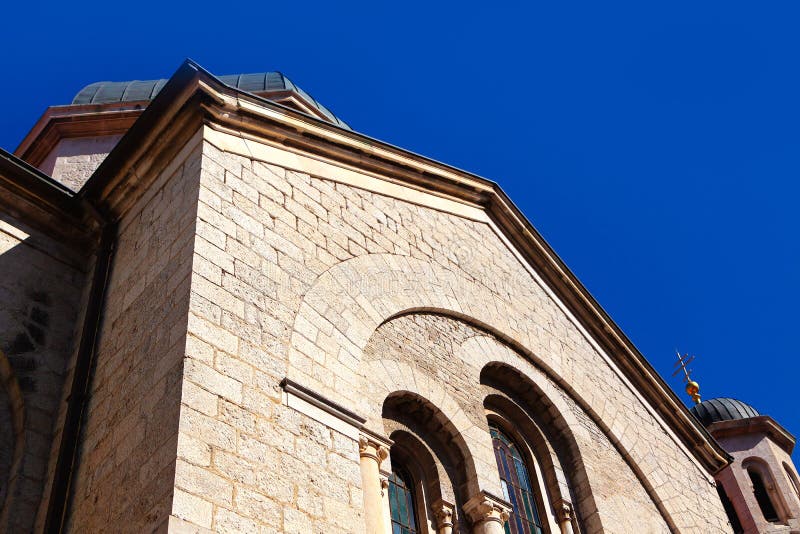 Side View of Catholic Church Stock Image - Image of architecture ...