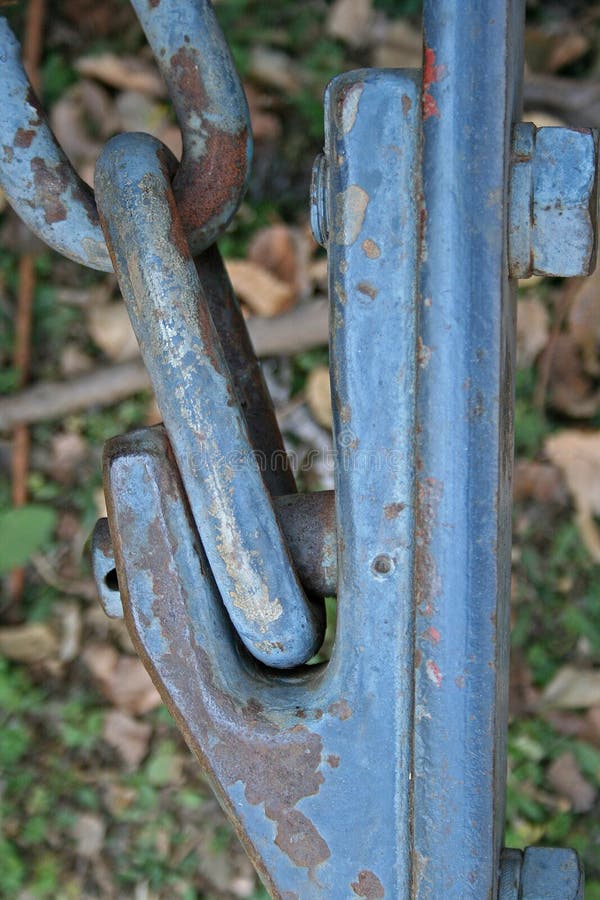 Side View of Chain Attachment on Old Tractor Stock Photo - Image of ...