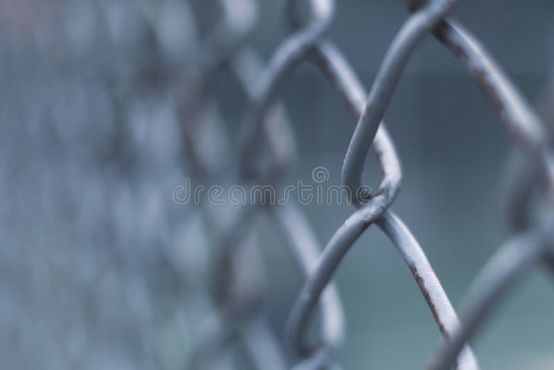 Side View of Chain Link Fence Stock Photo - Image of black, jail: 134986480