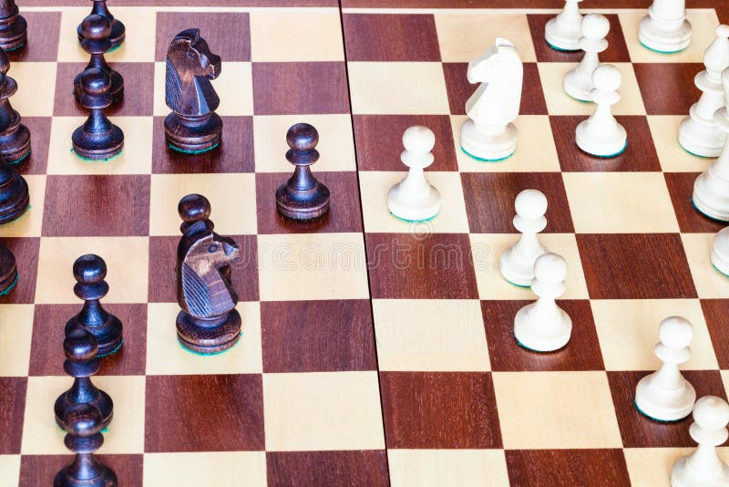 View of Set of Chess Pieces from King and Queen Stock Photo - Image of ...