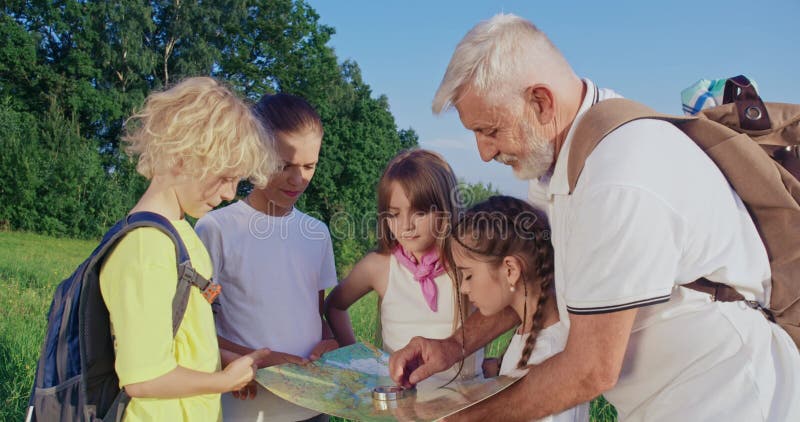 Using a Compass with a Geographic Map Stock Footage - Video of vintage ...