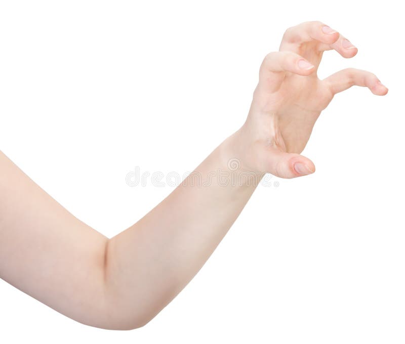 Side View of Claws Palm - Hand Gesture Stock Photo - Image of person ...