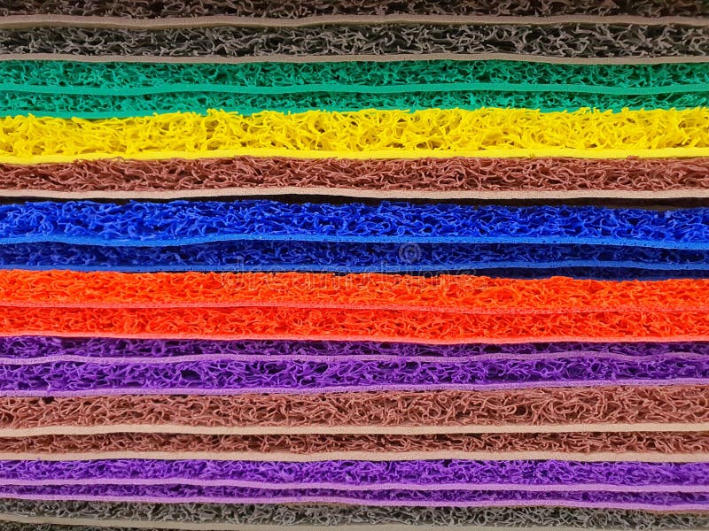 Side view of colourful mat stock image. Image of loops - 261341771