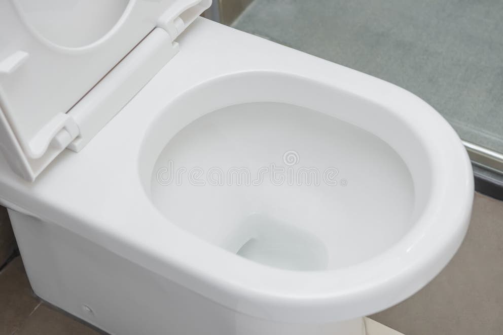 Side view closestool stock image. Image of washroom, clean - 49394701