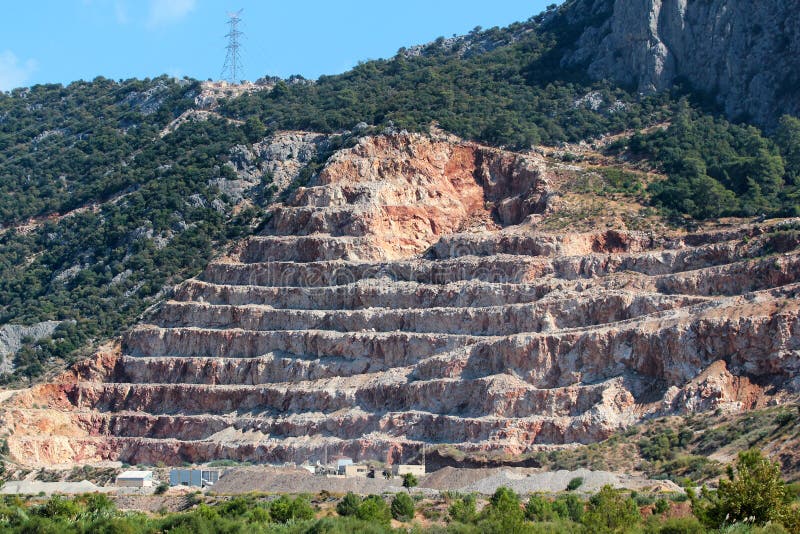 Riprap Slope Protection in a Road Construction Project. Road Slope ...