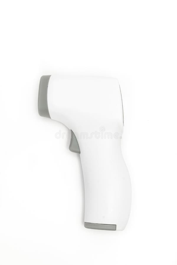 Side View. Contactless Electronic Thermometer on White Background ...