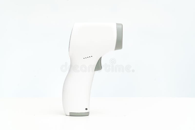Side View. Contactless Electronic Thermometer on White Background ...