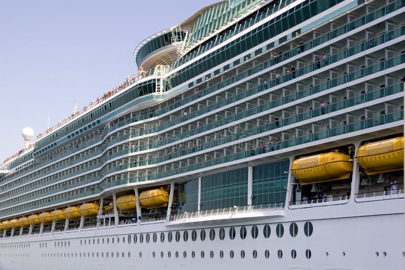Side view of cruise ship stock photo. Image of liner, ship - 6805566