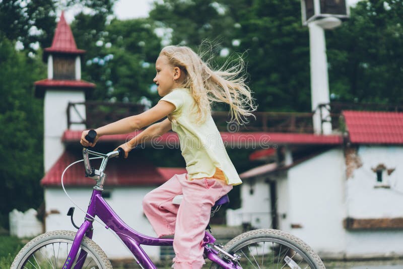 Side View of Cute Smiling Child Stock Image - Image of clothing, action ...