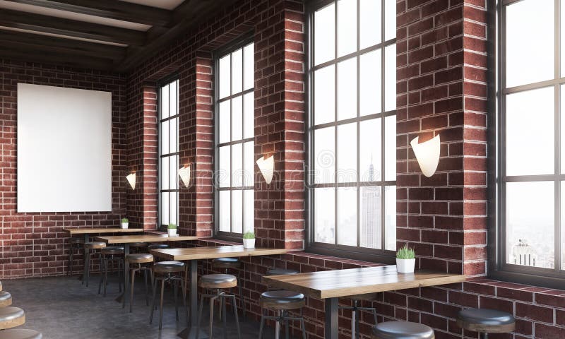 Side View of Dark Brick Bar Stock Illustration - Illustration of ...