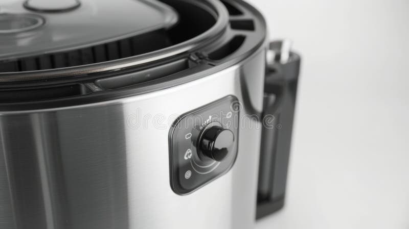 A Side View of the Deep Fryer Showcasing the Oil Level Indicator and ...