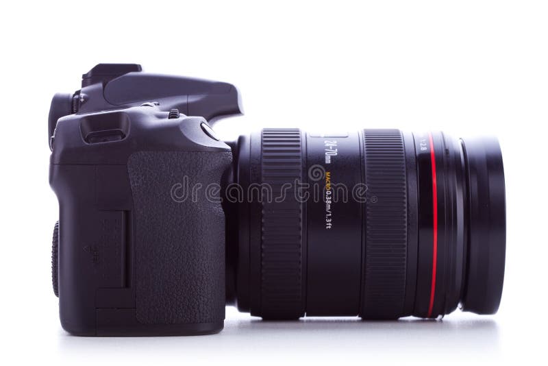 Side View of a Digital Photo Camera Stock Image - Image of photographic ...