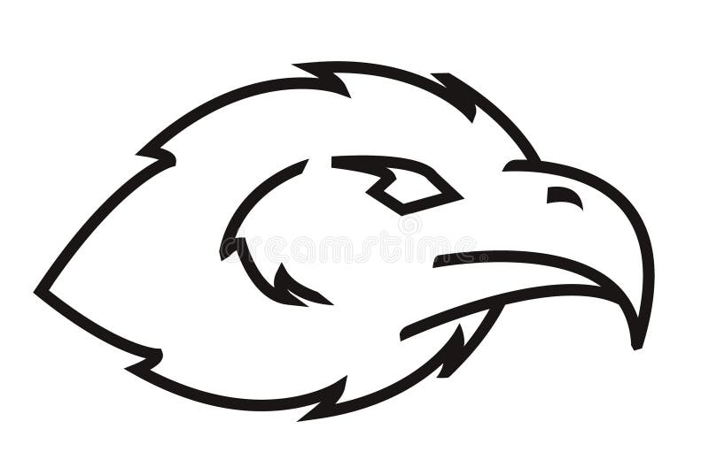 Side View Eagle Head Icon Illustration Design Stock Illustration ...